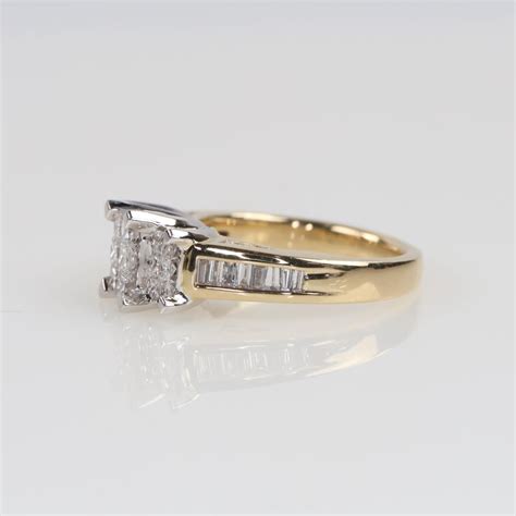 164cts Tw Diamond 14kt Gold Two Tone Ring Property Room