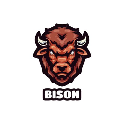 Premium Vector Bison Mascot Logo Design