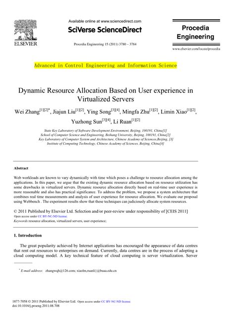 pdf dynamic resource allocation based on user experience in
