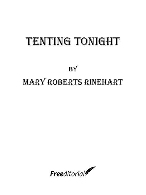 Tenting To Night Pdf