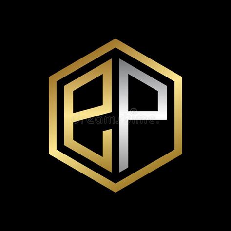 Vector Graphic Initials Letter Ep Logo Design Template Stock Vector