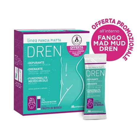 Flat Belly Dren Berries 14 Sachets Stick Pack Boue 100ml