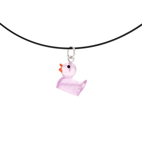 Cute Kawaii Rubber Duck Necklace Kawaii Necklace For Women Pretty Aesthetic Pendant Jewelry