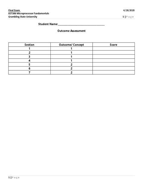 Final Exam Microprocessor Fundamentals 2020 Part 2 Pdf Subroutine