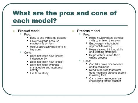 Product Vs Process Approach To Teaching Legal Writing