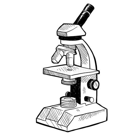 Monocular Microscope Drawing