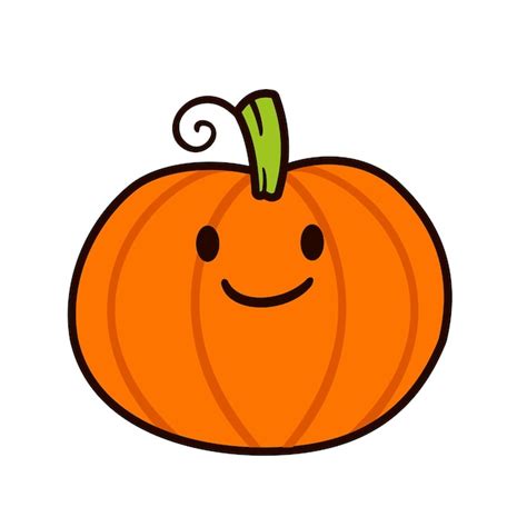 Premium Vector Cute Pumpkin Head