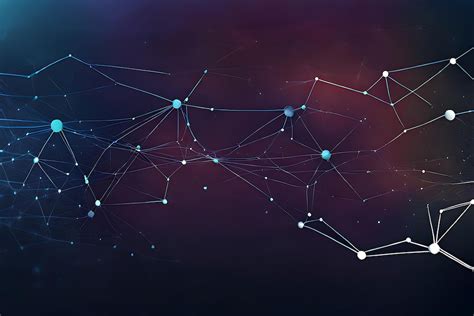 abstract data technology background with a network grid and particles