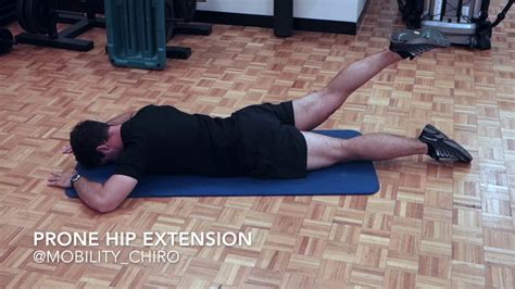 Prone Hip Extension Youtube