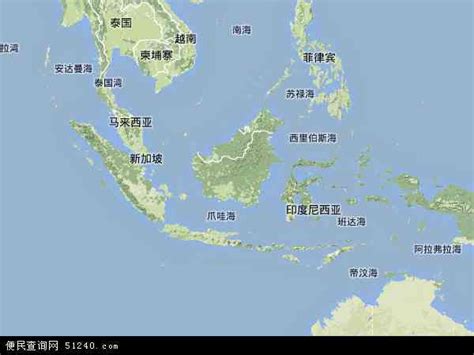 印度尼西亚地图 印度尼西亚卫星地图 印度尼西亚高清航拍地图 便民查询网地图
