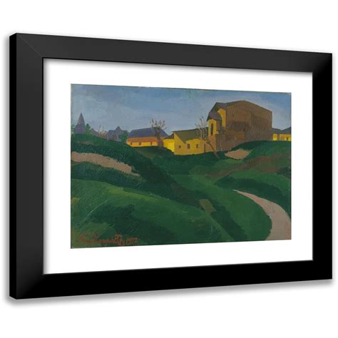 József Nemes Lampérth 24x19 Black Modern Framed Museum Art Print Titled
