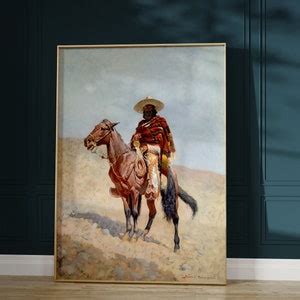 Mexican Vaquero Vintage Artwork Printable Etsy