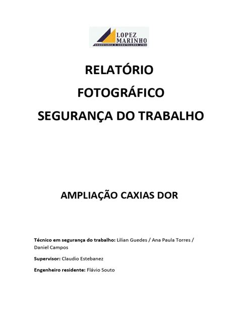 Relatório Fotográfico Pdf