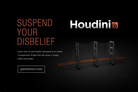 Learn How To Use Houdini Expressions To Create A Suspension Bridge That