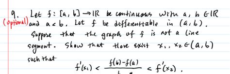 solved 9 let f [a b]→r be continuous with a b∈r optional
