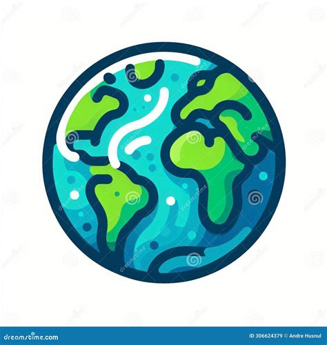 Earth Vector Logo Illustration Stock Illustration Illustration Of