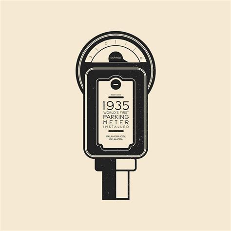 The Worlds First Parking Meter Installed In Oklahoma City 1935