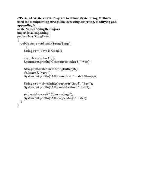 Part B Java Lab Programs 1 To 5 Pdf Computing Computer Engineering