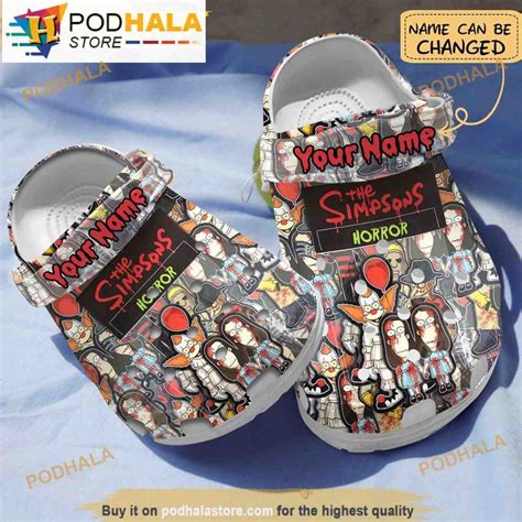 Custom The Simpson Horror Funny Crocband 3d Crocs Podhalastore