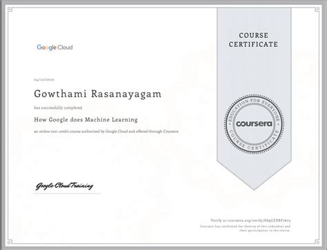 Coursera Machinelearnig Gowthami Rasanayagam