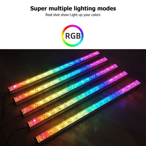 Aluminum Alloy Pc Case Led Strip Rgb Color 28cm Ch Grandado