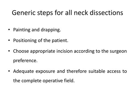 Neck Dissection Part 2 Pptx