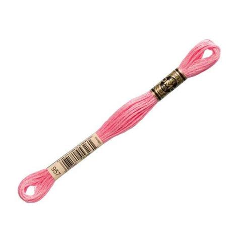 Dmc 957 6 Strand Embroidery Floss Etsy