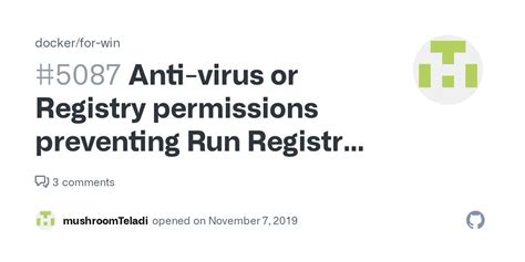 Anti Virus Or Registry Permissions Preventing Run Registry Modifications Causes Installation To