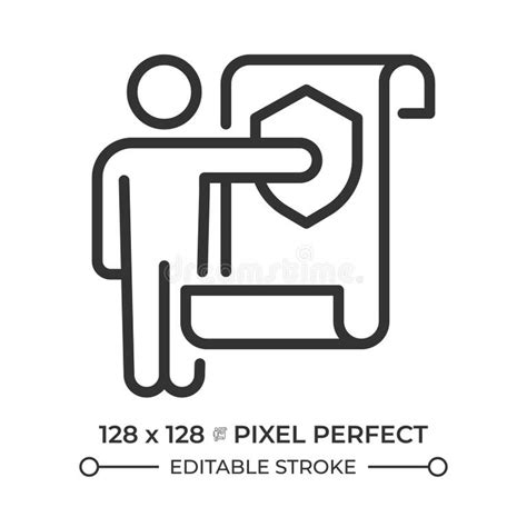 Freedom From State And Personal Interference In Rights Pixel Perfect Line Icon Stock