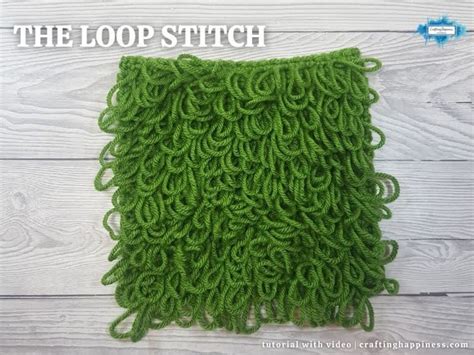 Crochet Single Loop Stitch Step By Step Tutorial Crafting Happiness