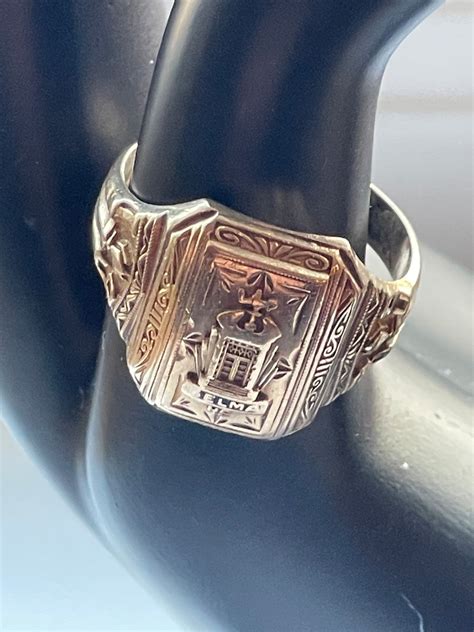 Vintage Hj Herff Jones 10k Gold Ultra Supertone Selma High School Class