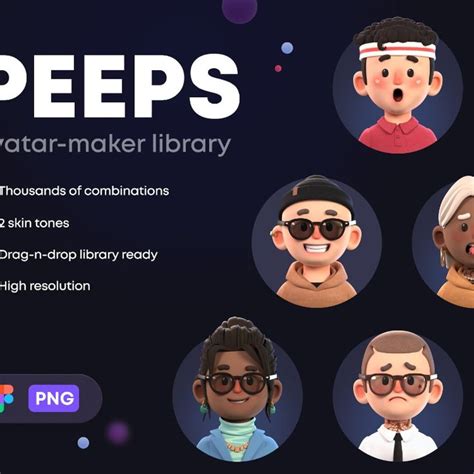 Peeps 3d Avatar Maker Library Avatar Maker Avatar Library