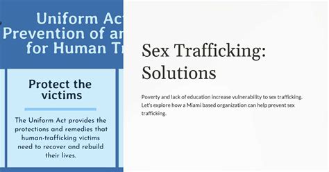 Sex Trafficking Solutions