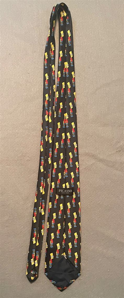 Bart Simpson Homer Cartoon Comic Tie Necktie Simpsons Gem
