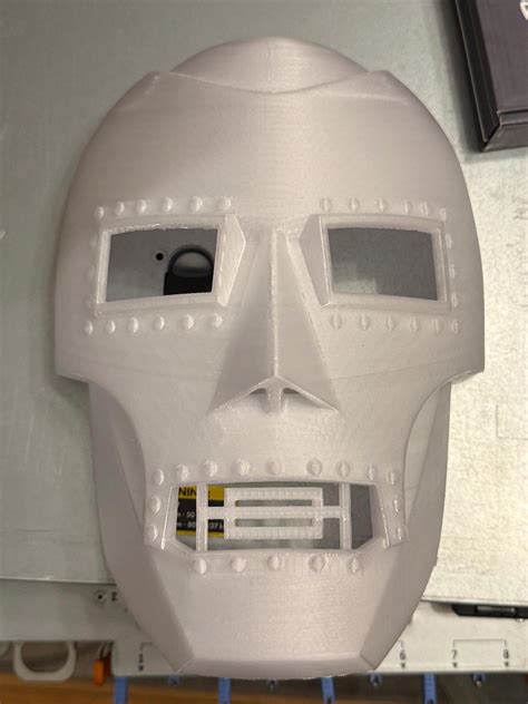 3d Printed Comic Accurate Doctor Doom Raw Mask Etsy