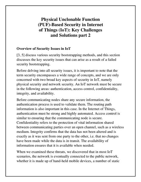 Physical Unclonable Function Part 2 Physical Unclonable Function Puf