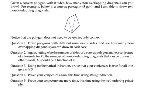 Given A Convex Polygon With N Sides How Many Chegg