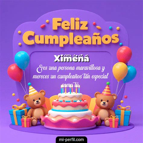 🎂 Feliz Cumpleaños Ximena 🎊 38 Imágenes Y S De Happy Birthday