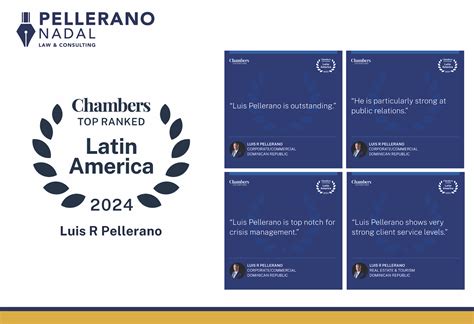 Luis Rafael Pellerano Reconocido Por Chambers Latin America 2024
