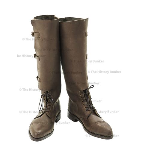Ww1 British Army Officer Boots Brown The History Bunker Ltd