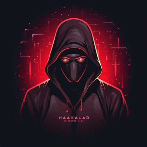 Premium Photo Logo With A Hooded Hacker