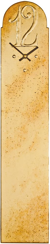 Rectangular Wall Clock With Large 12 Dial Decorative Artefacts