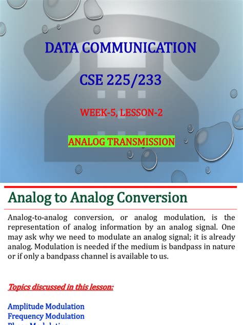 Analog Analog Transmission Pdf