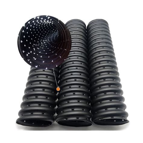 Hdpe Perforated Drain Pipe And Fittings Hdpe Perforated Drainage Pipe