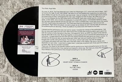 Anderson Paak Signed Tiny Desk Npr Vinyl Lp Jsa Coa Signed Twice