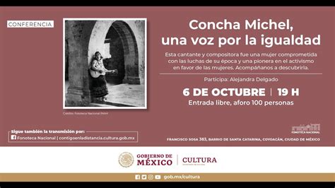 Conferencia Concha Michel Una Voz Por La Igualdad Youtube