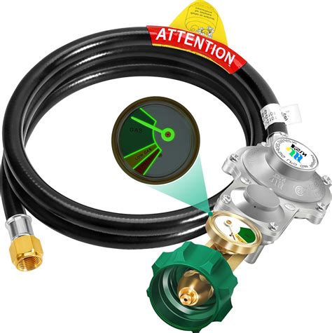 Ggc 5ft Two Stage Propane Regulator With Hose And Gauge