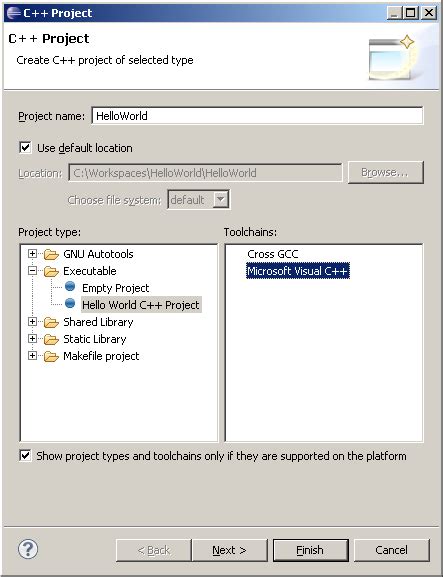 Dan Dar3 Eclipse Cdt And Microsoft Visual C Compiler