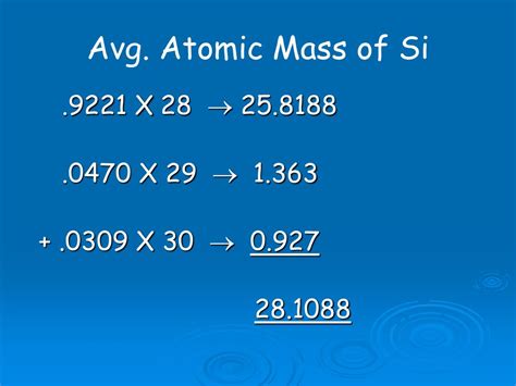 Ppt Average Atomic Mass Powerpoint Presentation Free Download Id