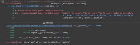 Erro Código Python E Power Bi Analisando Dados Do Mercado Financeiro Alura Cursos Online
